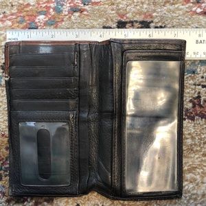 Accessories | Tooled Leather Checkbook Cover With Cowboy Vintage | Poshmark